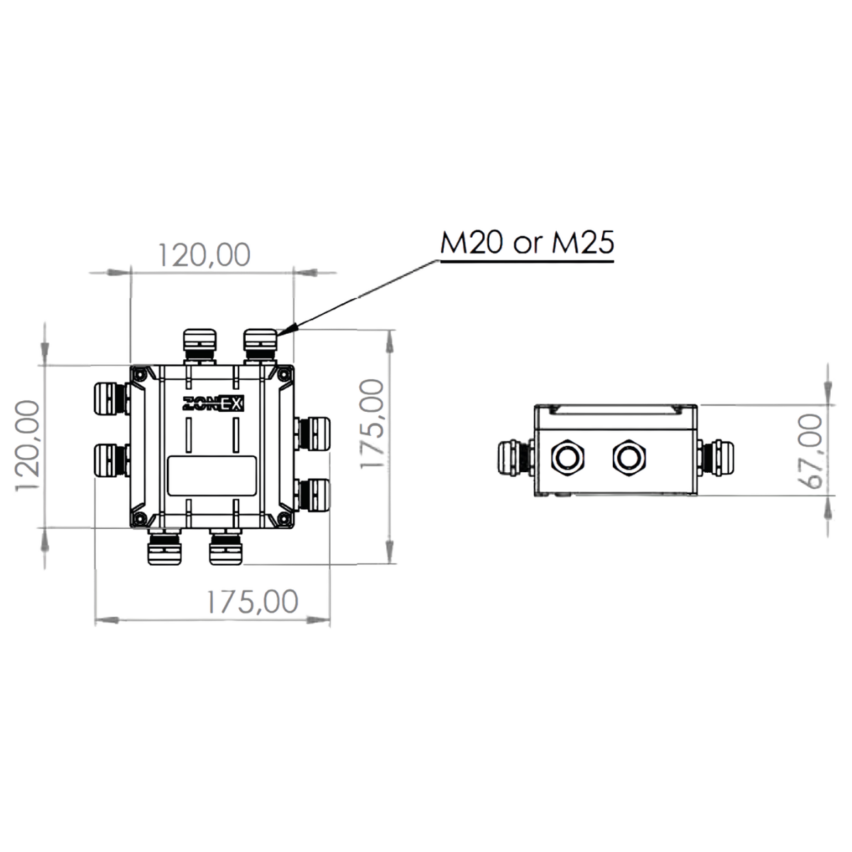 Ex-proof Nylon GRP Junction Box - OnElecs