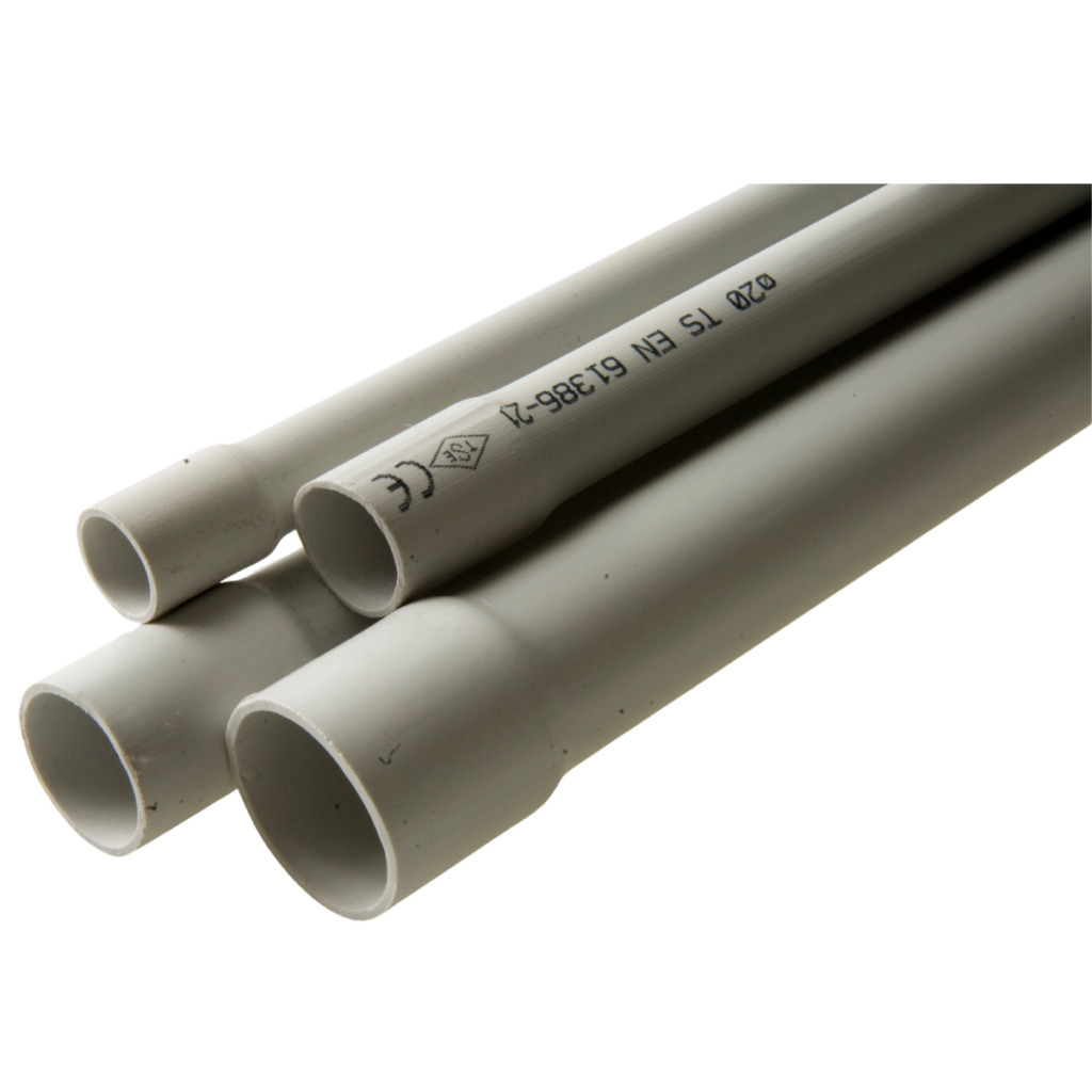 PVC Rigid Pipe with Coupling (Self Extinguishing) - OnElecs